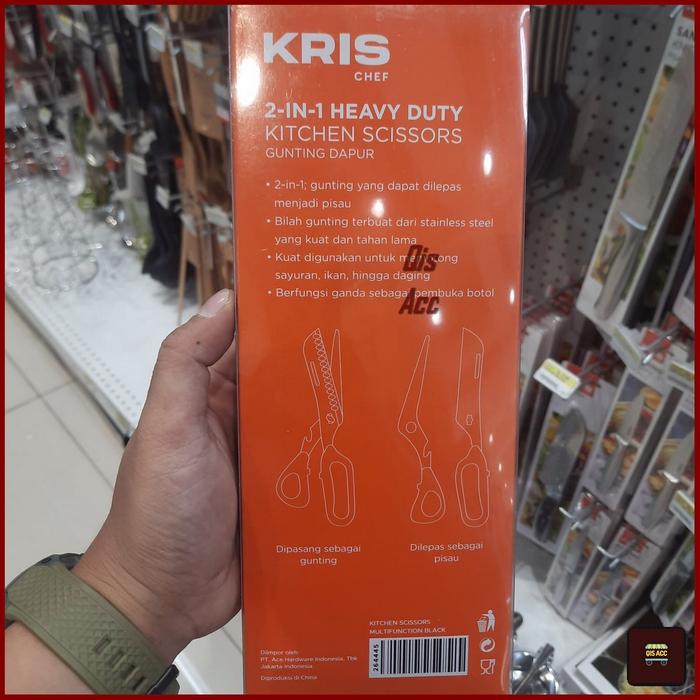 Jual kris chef 2 in 1 gunting dapur heavy duty stainless serbaguna ...