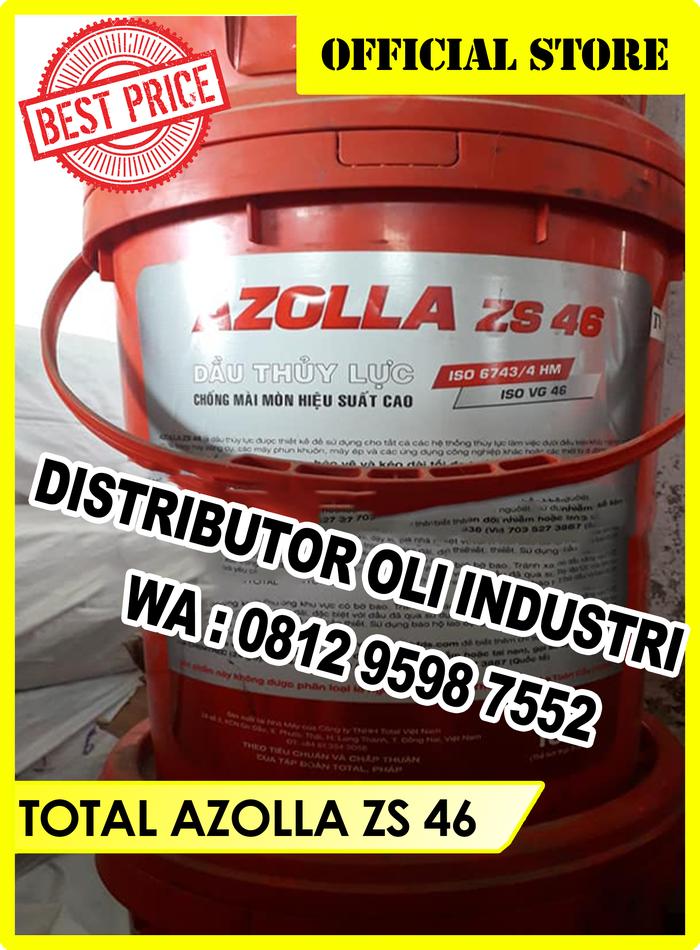 Jual TOTAL AZOLLA ZS 46 ( Oli Hidrolik Anti-Wear- 20 Liter ) - Kota ...