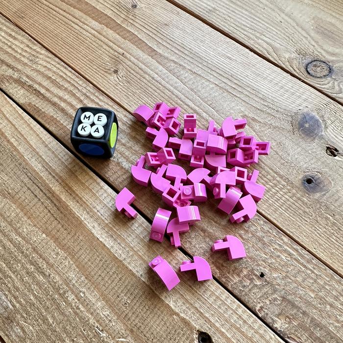 Jual Lego part dark pink slope curved 2x1x1 1/3 w/ recessed stud no ...