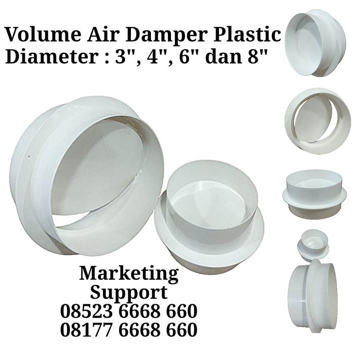 Jual Damper Plastik 8" Volume Air Damper Plastic 8 Inch - Jakarta Barat ...