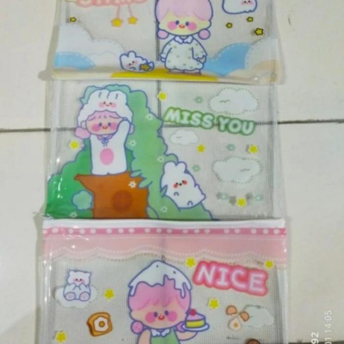 Jual AZ Map Folder Plastik Mika Bening Jaring Karakter Kartun A4 - Kab ...