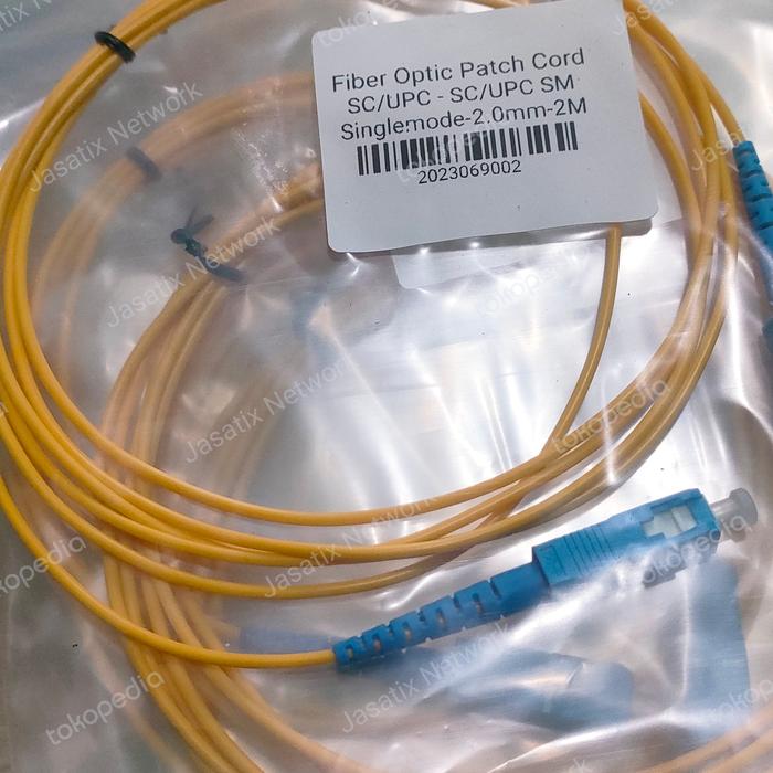 Jual Patch Cord Fiber Optic SC To SC UPC 3 Meter 2mm - 3 Meter - Kab. Bogor - Jnetwork | Tokopedia