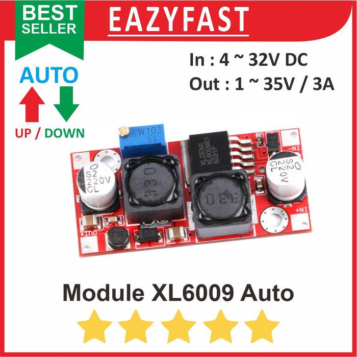 Jual Step Up 3A XL6009 Auto Module Modul Adjustable Power Boost ...