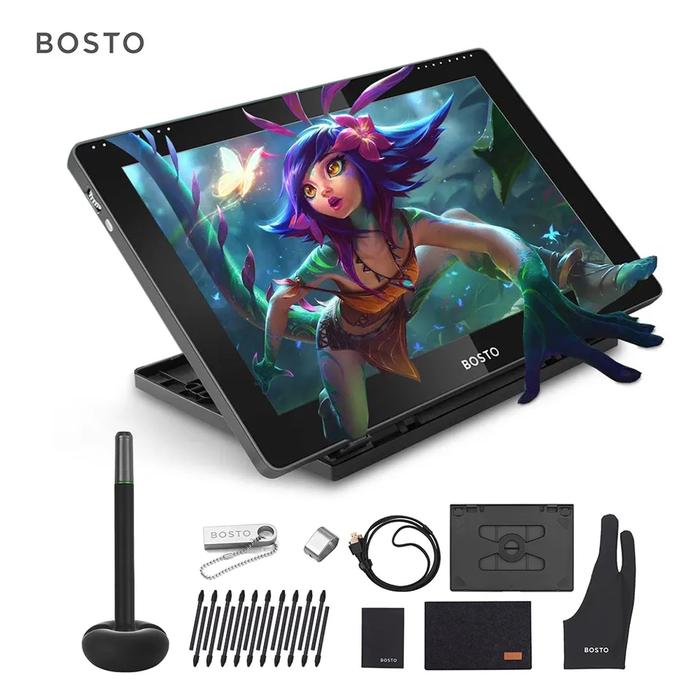 Jual Pen Tablet Display Bosto Bt-16hd 15,6 Inch Wacom Huion Alternatif Di Seller Yama ...
