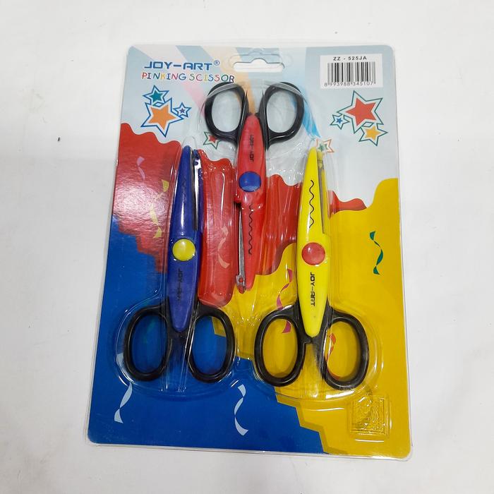 Jual Gunting kertas 3 motif gerigi zigzag zig zag gelombang prakarya ...