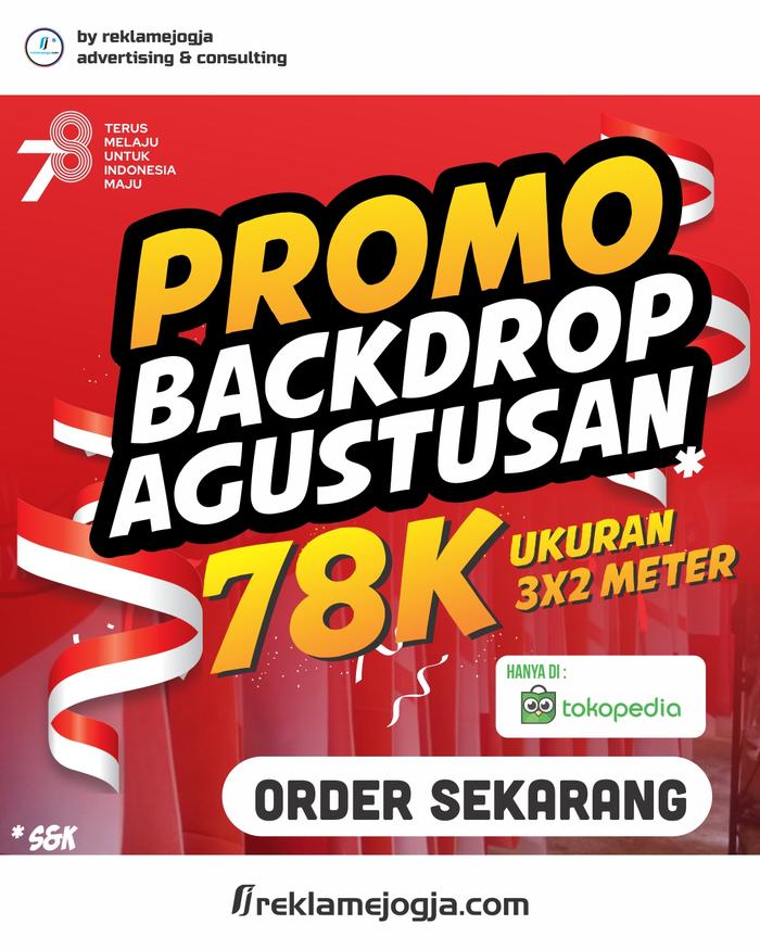 Jual Cetak Banner Backdrop Agustusan Ukuran 300x200 cm - Kab. Sleman ...