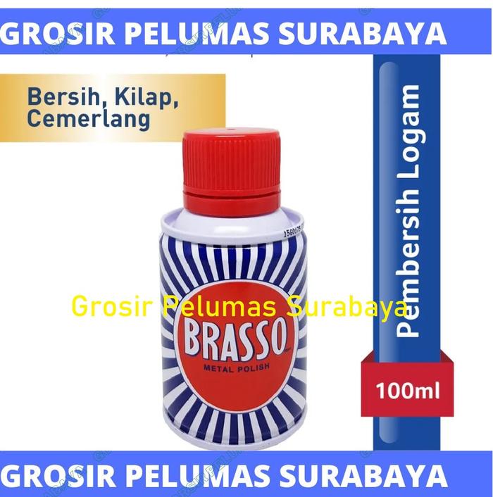 Jual Brasso metal polish 100ml kuningan chrome tembaga stainless steel ...