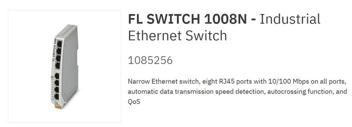 Jual Phoenix Contact FL Switch 1008N 1085256 Industrial Ethernet Switch ...
