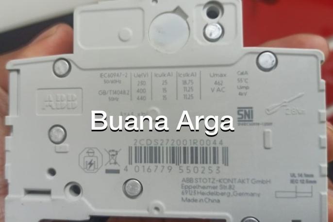 Jual ABB MCB Type S202M-C4 2P - C - 4 A - Kab. Bandung - BAGELEN TEKNIK | Tokopedia