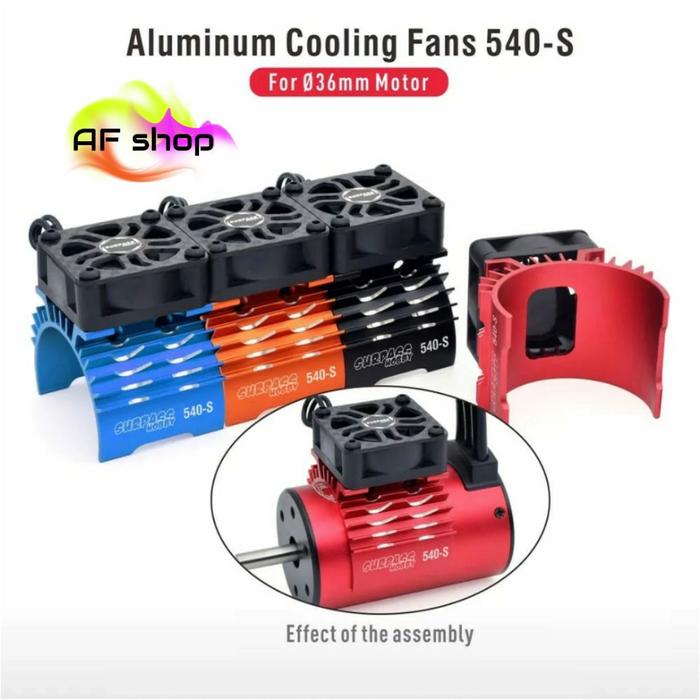 Jual Surpass Hobi 540 Heatsink Kipas Pendingin Motor Logam Listrik 36mm ...