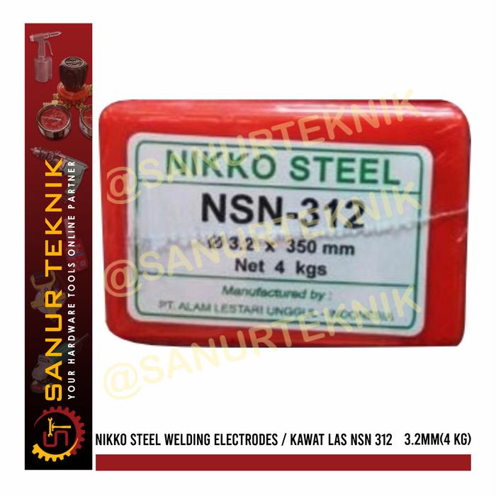 Jual NIKKO STEEL Welding Electrodes / Kawat Las NSN 312 3.2mm 3.2 mm (4 ...