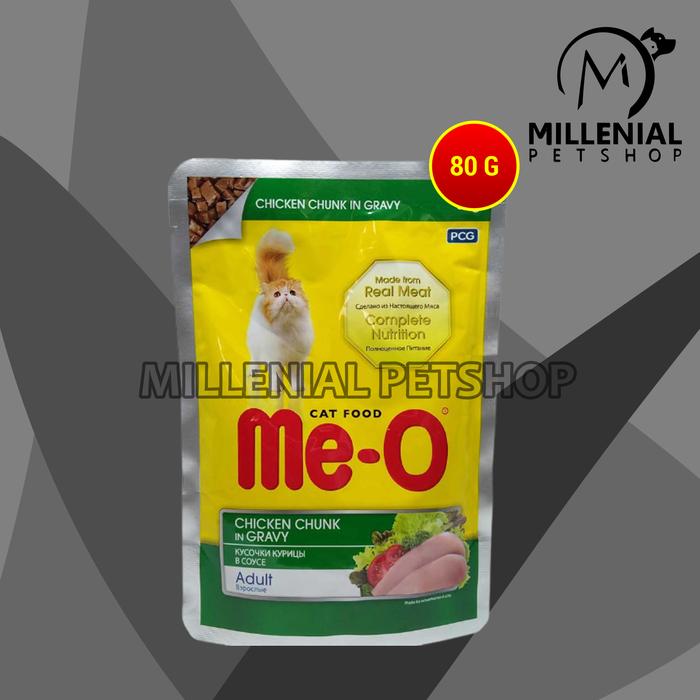 Jual Meo Makanan kucing Basah Cat Food Pouch Wetfood Me-O Sachet 80 ...