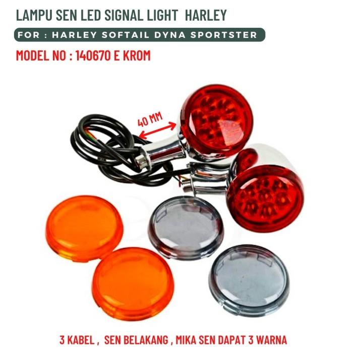 Jual LAMPU SEN SIGNAL LIGHT LED HARLEY SOFTAIL DYNA SPORTSTER 140670 E ...