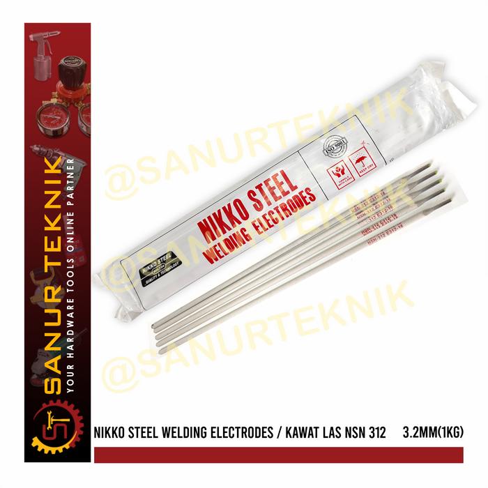 Jual NIKKO STEEL Welding Electrodes / Kawat Las NSN 312 3.2mm 3.2 mm (1 KG) - Kota Surabaya ...