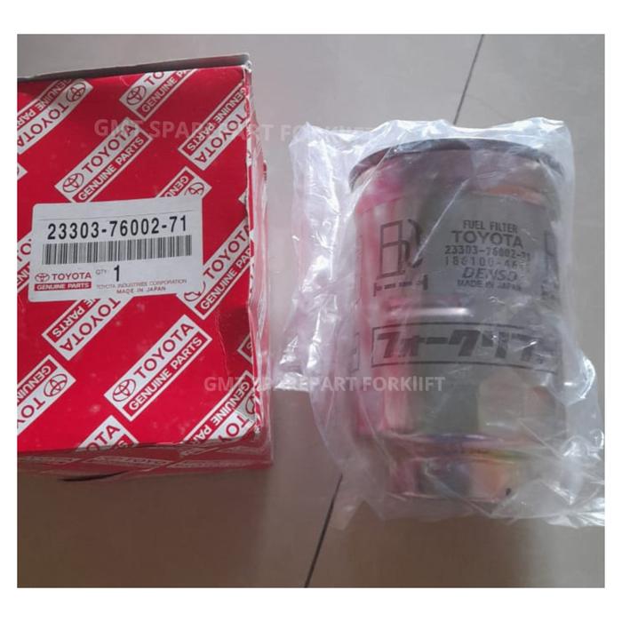 Jual FUEL FILTER FORKLIFT TOYOTA PN: 23303-76002-71 GENUINE PARTS ...