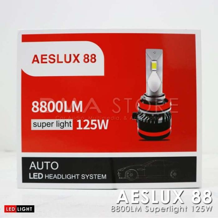 Jual Lampu headlamp mobil aeslux 88 H4 putih/kuning 125watt highlow can ...