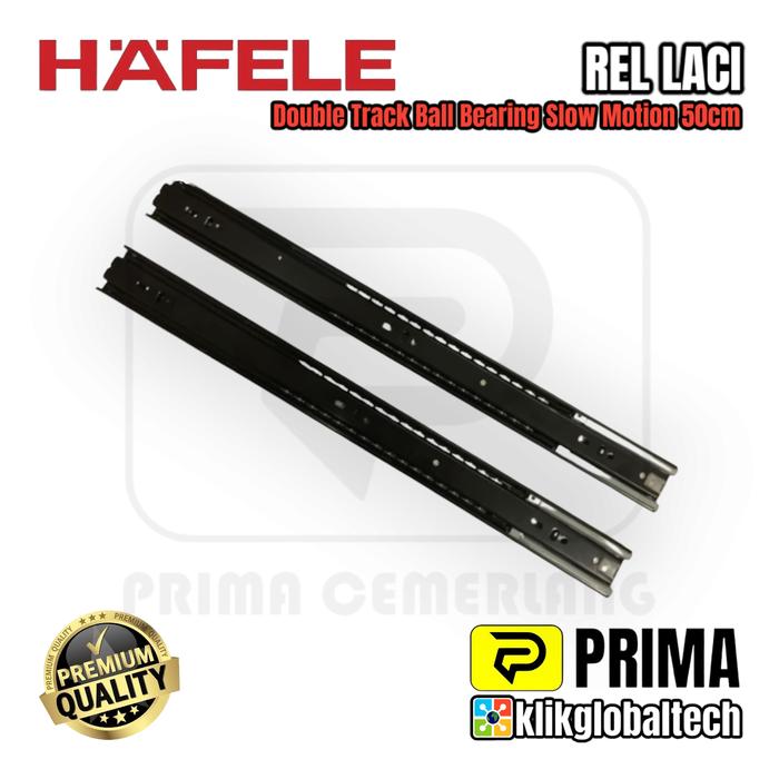 Jual HAFELE Rel Laci Double Track Econo Ball Bearing Slow Motion 50cm - Jakarta Pusat ...