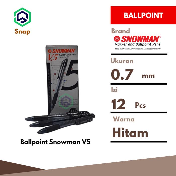 Jual Snowman V.5 V5 0.7 mm Pulpen / Pena / Ballpoint / Bolpen / Semi Gel - Kota Bandung - Snack ...