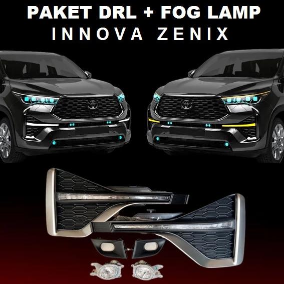 Jual Paket Upgrade DRL + Foglamp Fog Lamp Innova Zenix Original Quality ...