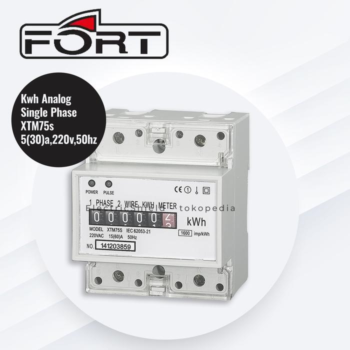 Jual KWH Meter Analog Single Phas FORT - XTM75S - Jakarta Pusat ...