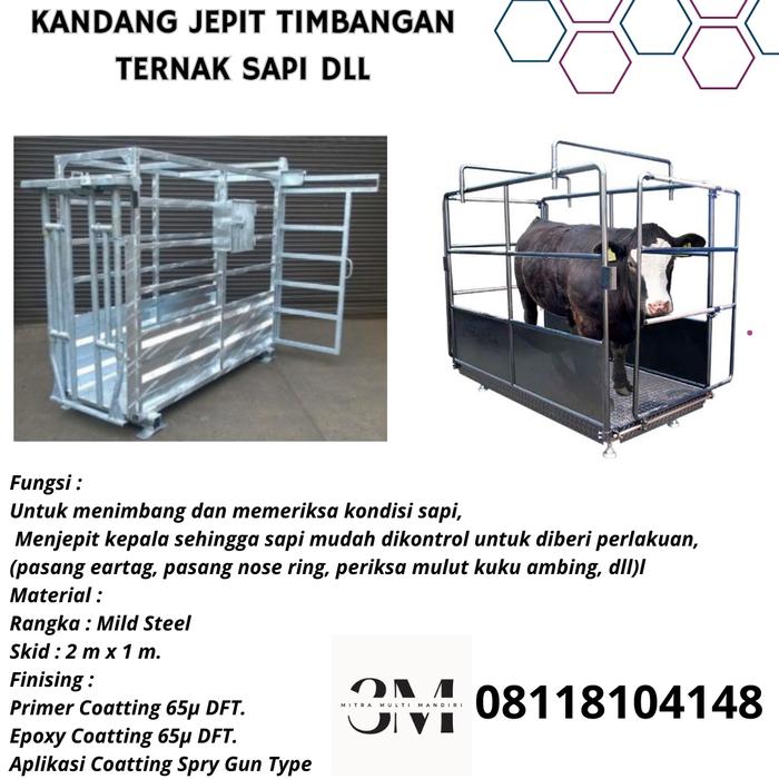 Jual timbangan hewan ternak sapi multifungsi mild steel - Kab. Bogor ...