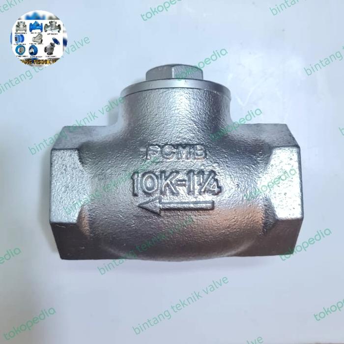 Jual check valve 1 1/4" inch kitz / lift check valve 10K cast iron drat ...