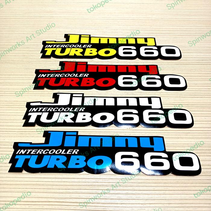 Jual Stiker Jimny Turbo/ Stiker Suzuki Jimny/Stiker Mobil/Stiker Jimny ...