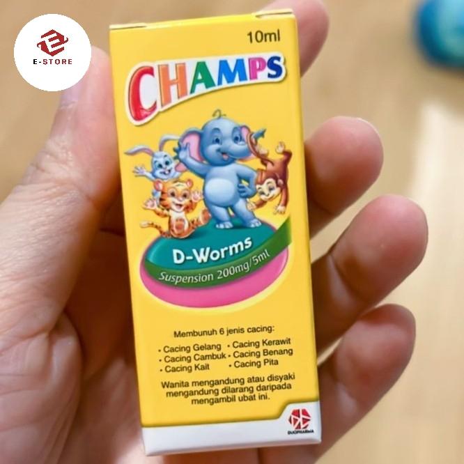 Jual Champs D Worms suspension 10ml obat cacing syrup import Malaysia ...