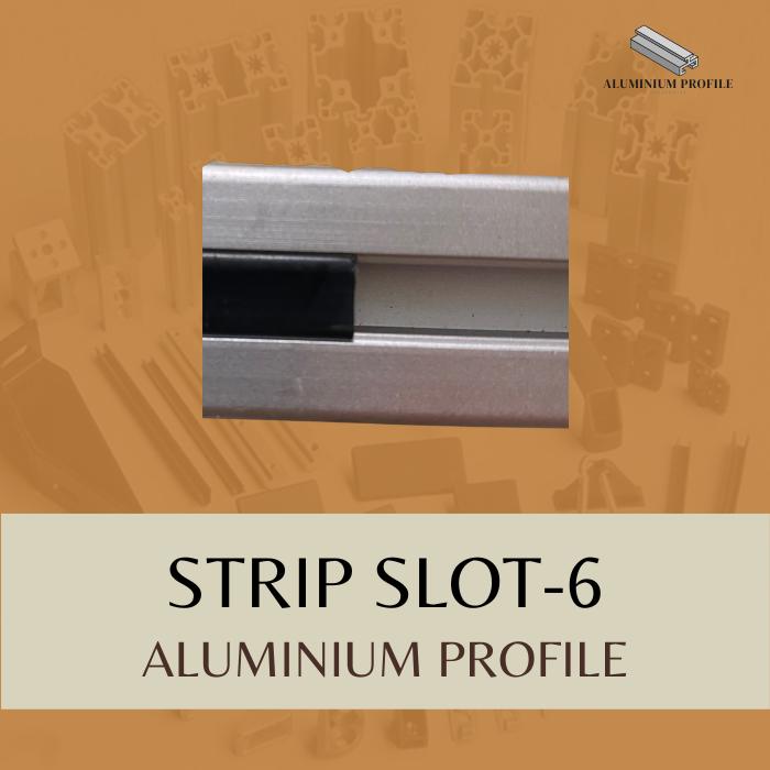 Jual Strip Slot-6 Aluminium Profile Cover Strip 2 Meter - Jakarta Barat ...