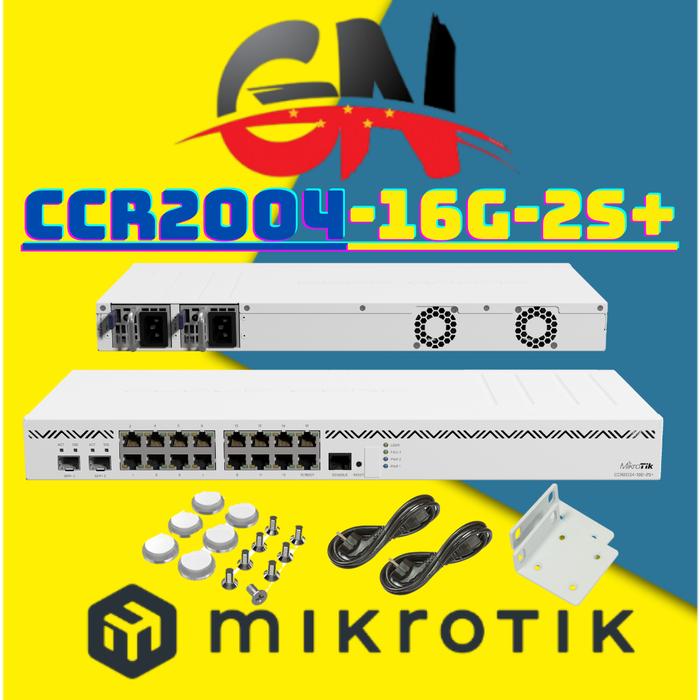 Jual MikroTik CCR2004-16G-2S+ Cloud Core Router CCR 2004 16G 2S ...