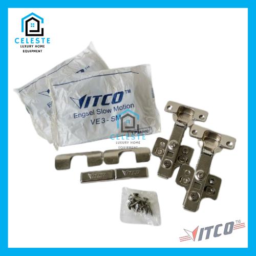 Jual VITCO Engsel lurus pintu lemari Slow motion hydraulic hinge ...