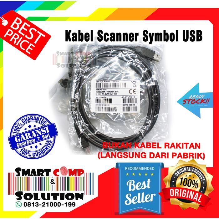 Promo KABEL USB BARCODE SCANNER SYMBOL LS 2208 / LS-2208 / LS2208 ...