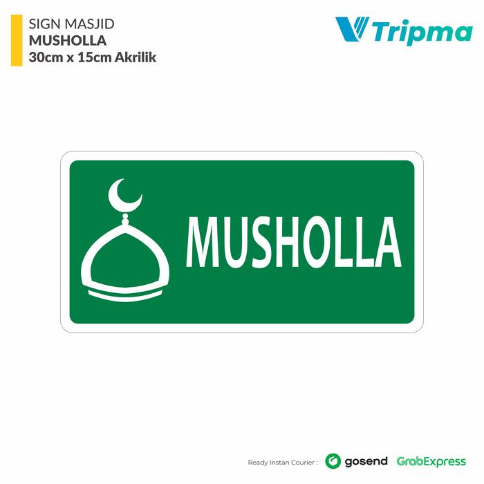 Jual Rambu - Sign Musholla 15cm x 30cm Acrylic / Akrilik - Kota Bandung ...