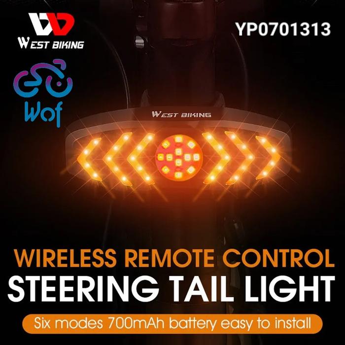 Jual WEST BIKING 313 Lampu Sen Sepeda USB Wireless Bicycle Sein Tail ...