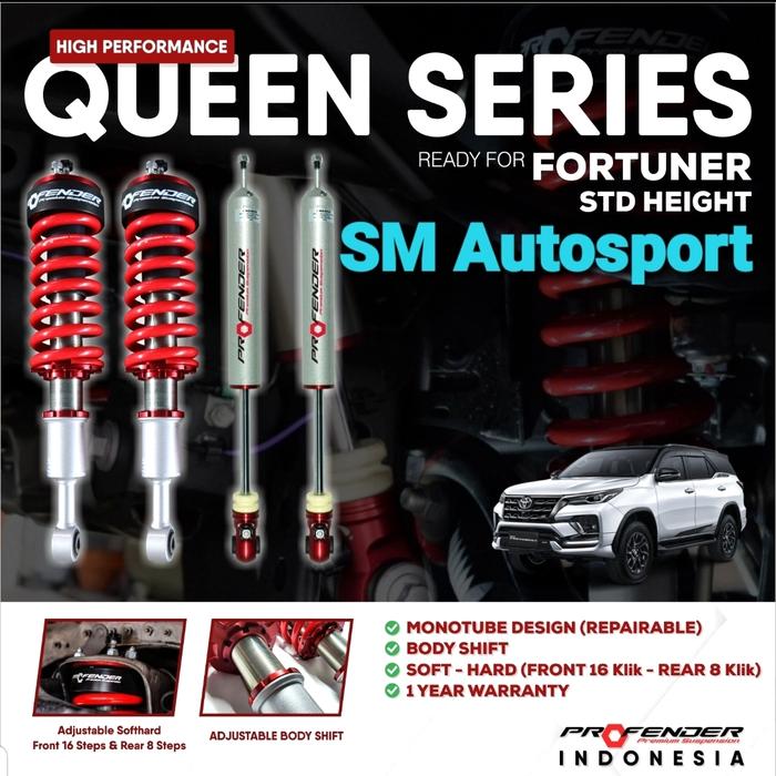 Jual PROFENDER QUEEN Series Shock Coilover Shockbreaker FORTUNER VRZ ...