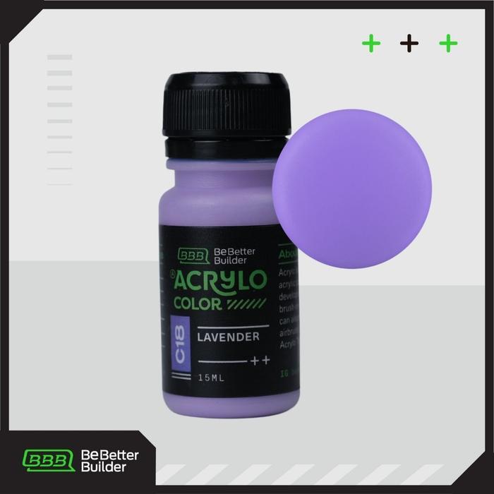 Jual Acrylo Color Lavender C18 cat acrylic model kit 3D gundam ...