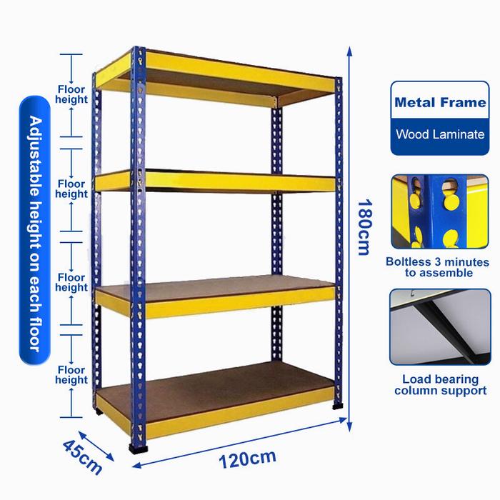 Jual Rak Gudang Besi Susun 5 Tebal Tiang Penyimpanan Kantor Warung Best ...