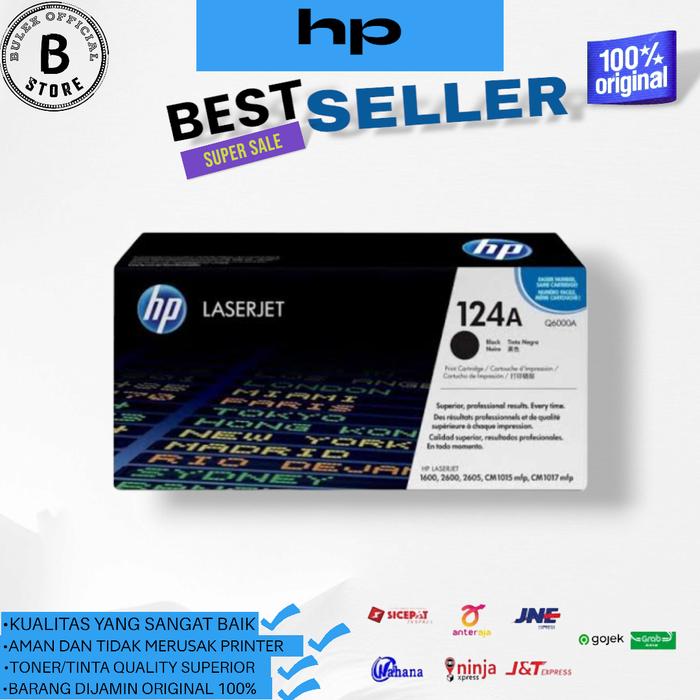 Jual Toner HP LaserJet 124 A Black Color ORIGINAL 100% - Hitam ...