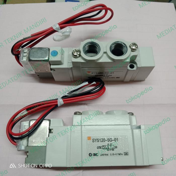 Jual SOLENOID VALVE SMC SY5120-5G-01 24VDC SINGGEL COIL - Jakarta Barat - MEDIATOR TEKNIK ...