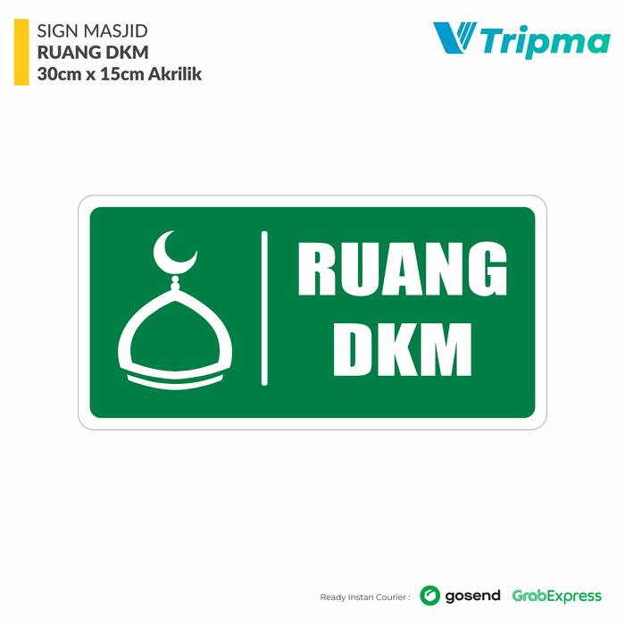 Jual Rambu Masjid Ruang DKM 15cmx30cm - Akrilik / Acrylic - Kota ...