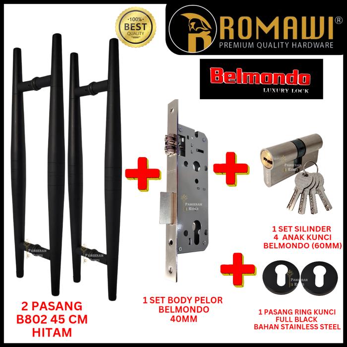 Jual PULL HANDLE GAGANG PINTU KACA BULAT UJUNG LANCIP STAINLESS B802 ...