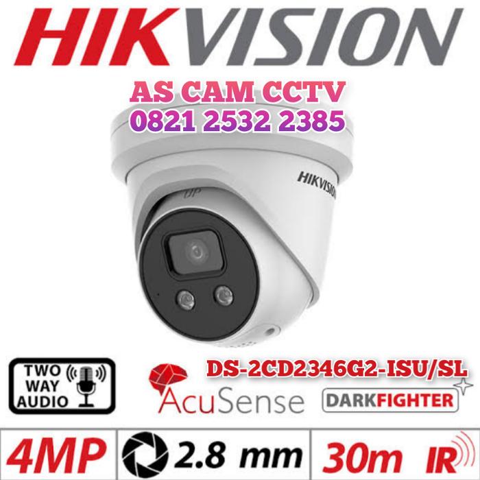 Jual IP CAM HIKVISION 4MP ACUSENSE STROBE LIGHT TURRET DS-2CD2346G2-ISU/SL - Jakarta Utara - AS ...