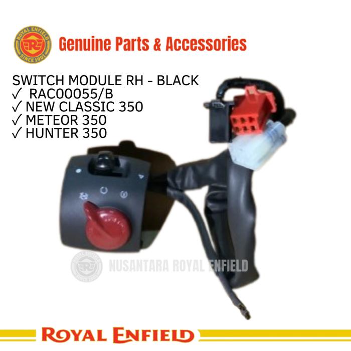 Jual ORIGINAL SPAREPART ROYAL ENFIELD BLACK SWITCH MODULE RH-CLASSIC ...