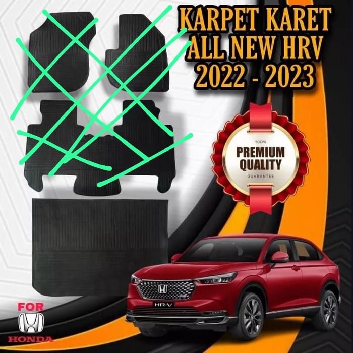 Promo KARPET MOBIL ALL NEW HONDA HRV 2022 2023 LOGO FULL SET KSID ...