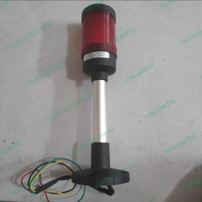 Jual Tower Light Singals LED 1 Lampu Merah 220 VAC Nyala Diam Direct ...
