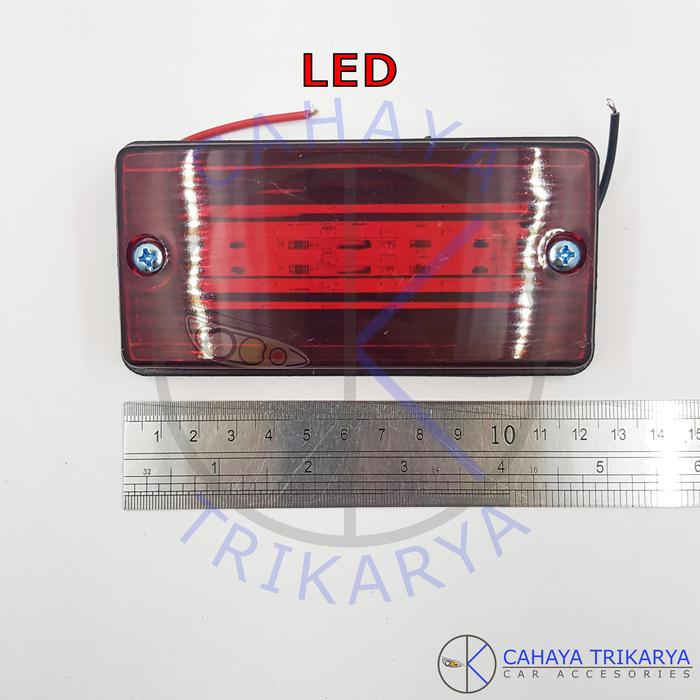 Jual Lampu Samping Fender Bak Truck Bis Kotak Universal Variasi DNY-168 LED - Biru - Kota Malang ...