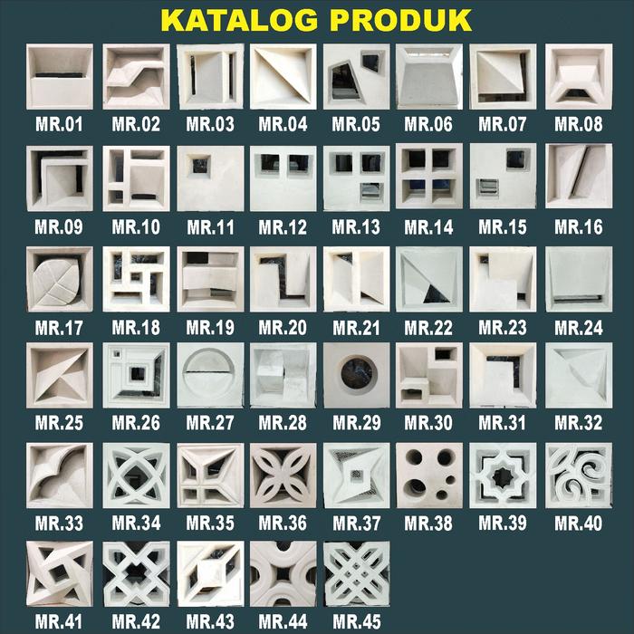 Jual roster loster beton minimalis ukuran 20x20cm dg tebal 10cm. - Kab ...