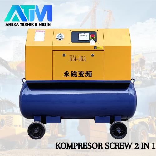 Jual Kompresor Angin Screw 10 HP 2 in 1 - Jakarta Barat ...