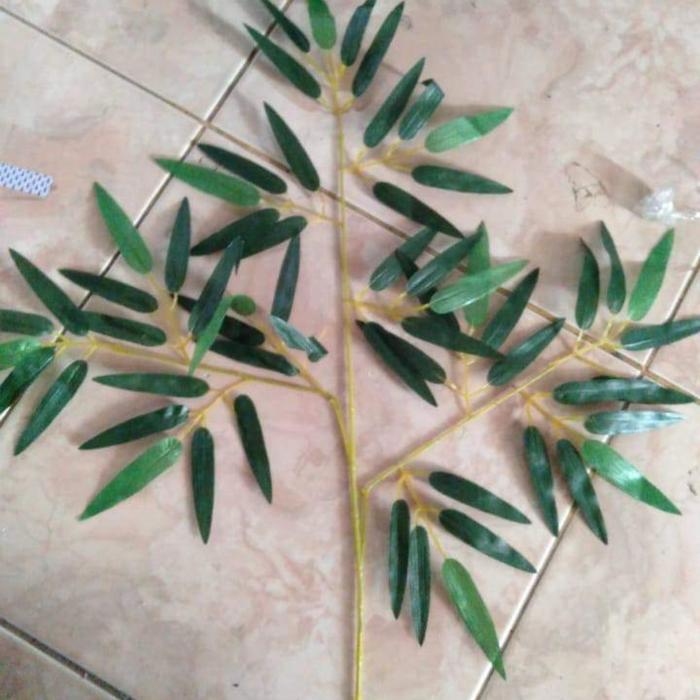 Jual Daun bambu tangkai artificial - Kota Bekasi - abeefeerush | Tokopedia