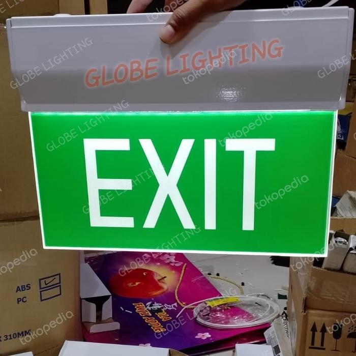 Jual LAMPU EMERGENCY EXIT / EMERGENCY EXIT LIGHTING SIGN - SLIM TYPE ...